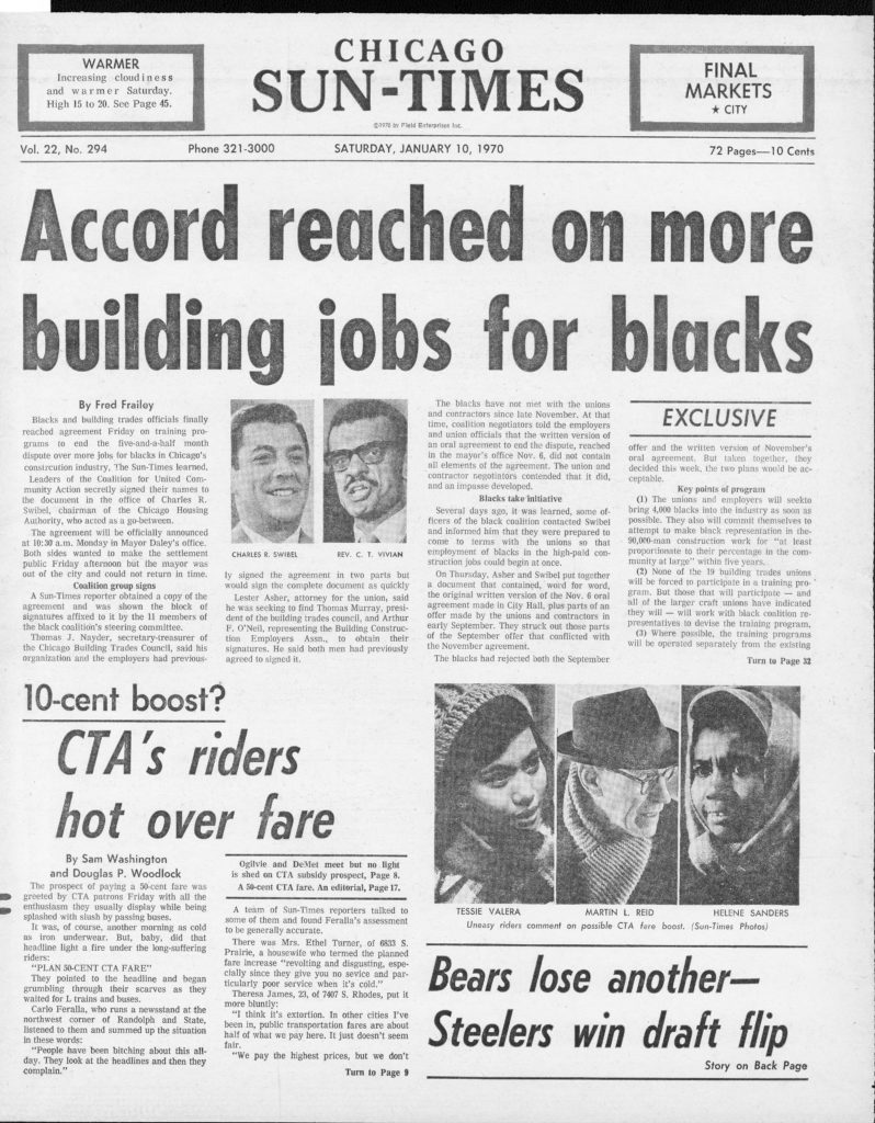 Chicago Sun-Times 1966-1971 Newspaper Days